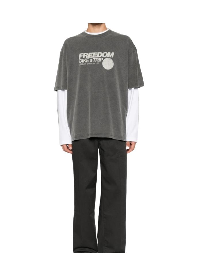 7 FOR ALL MANKIND graphic-print crew-neck T-shirt
